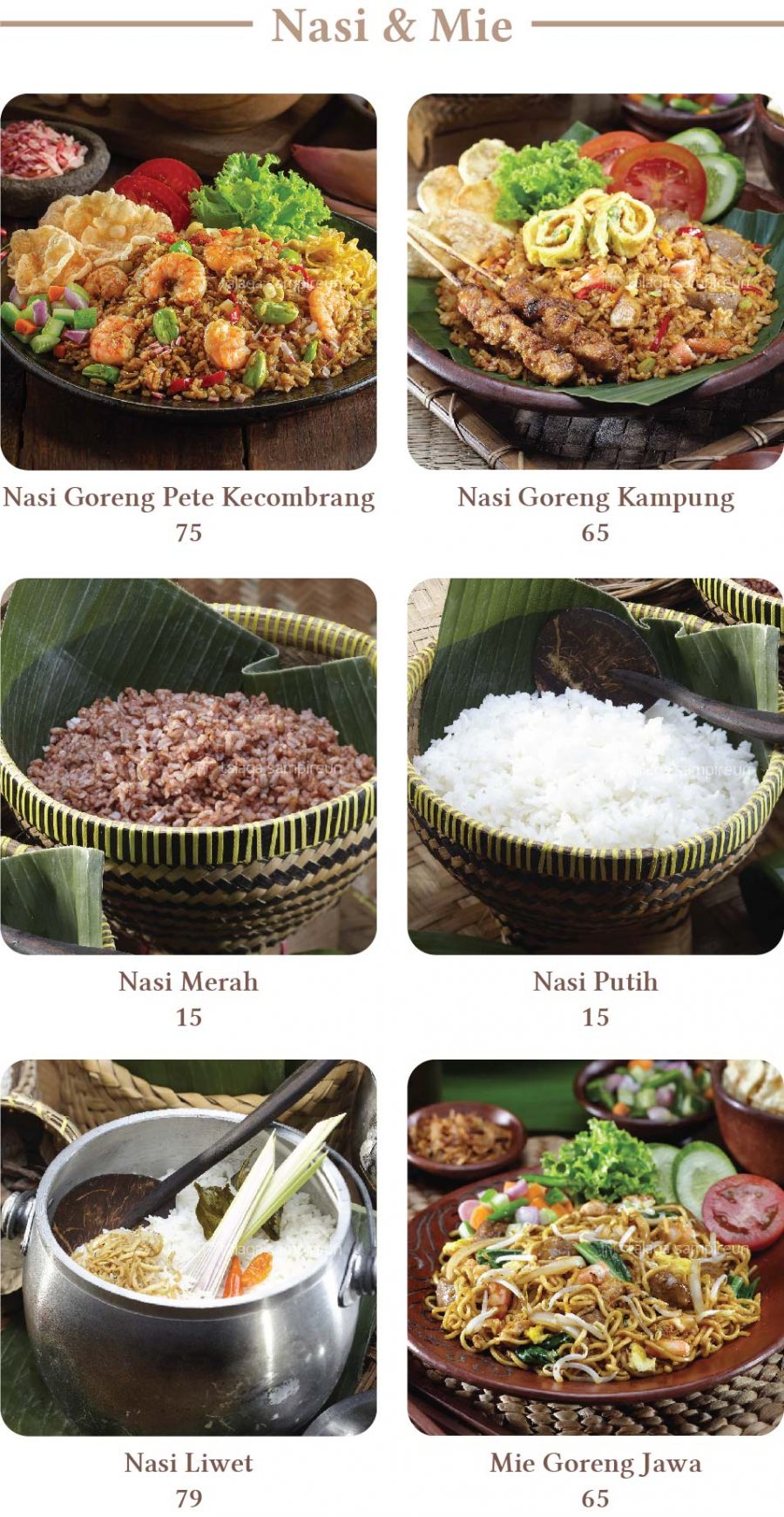 Menu Online – Talaga Sampireun