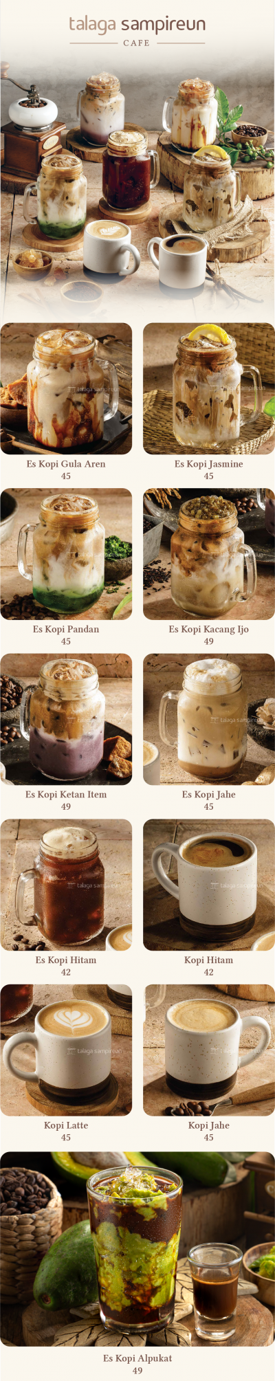 Menu Cafe – Talaga Sampireun