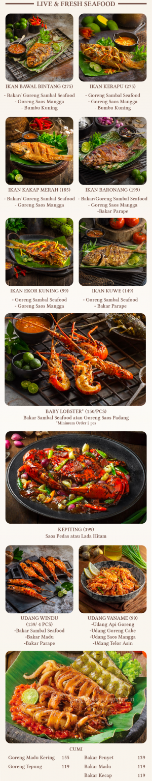 Menu Talaga Sampireun Menteng – Talaga Sampireun