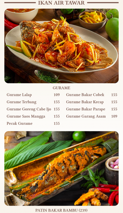 Menu Talaga Sampireun Menteng – Talaga Sampireun