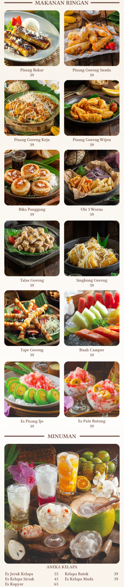 Menu Talaga Sampireun Menteng – Talaga Sampireun