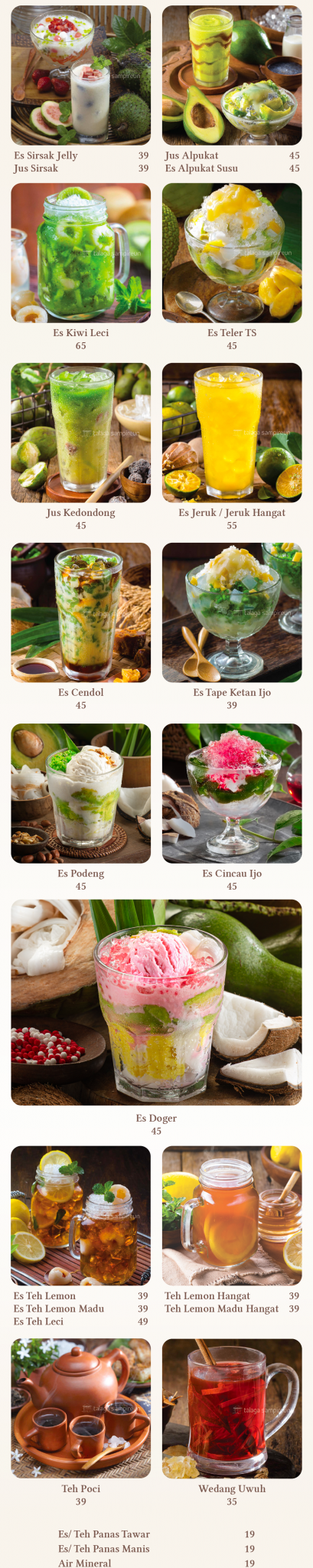 Menu Talaga Sampireun Menteng – Talaga Sampireun