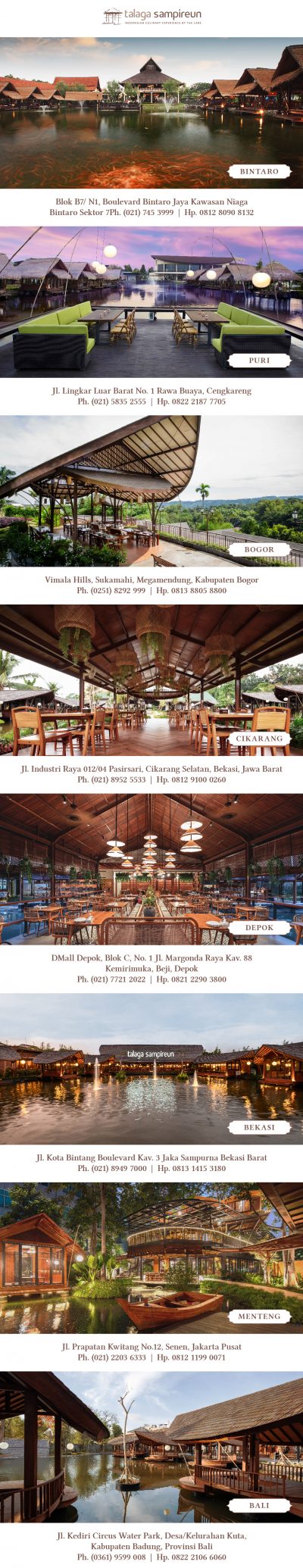 Menu Talaga Sampireun Menteng – Talaga Sampireun