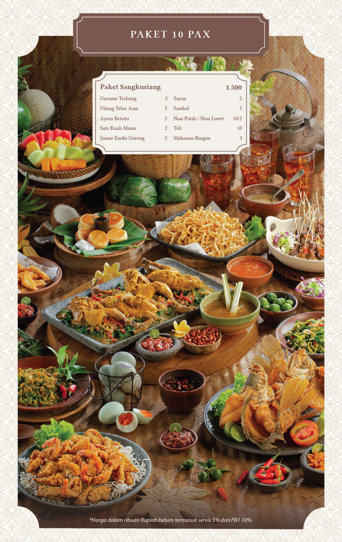 Menu Paket – Talaga Sampireun