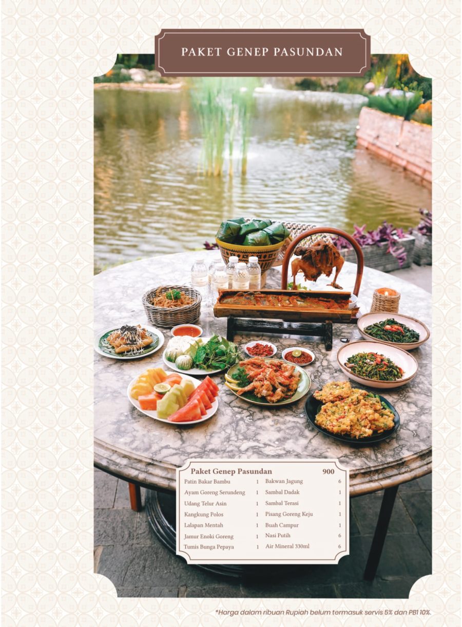 Menu Paket – Talaga Sampireun