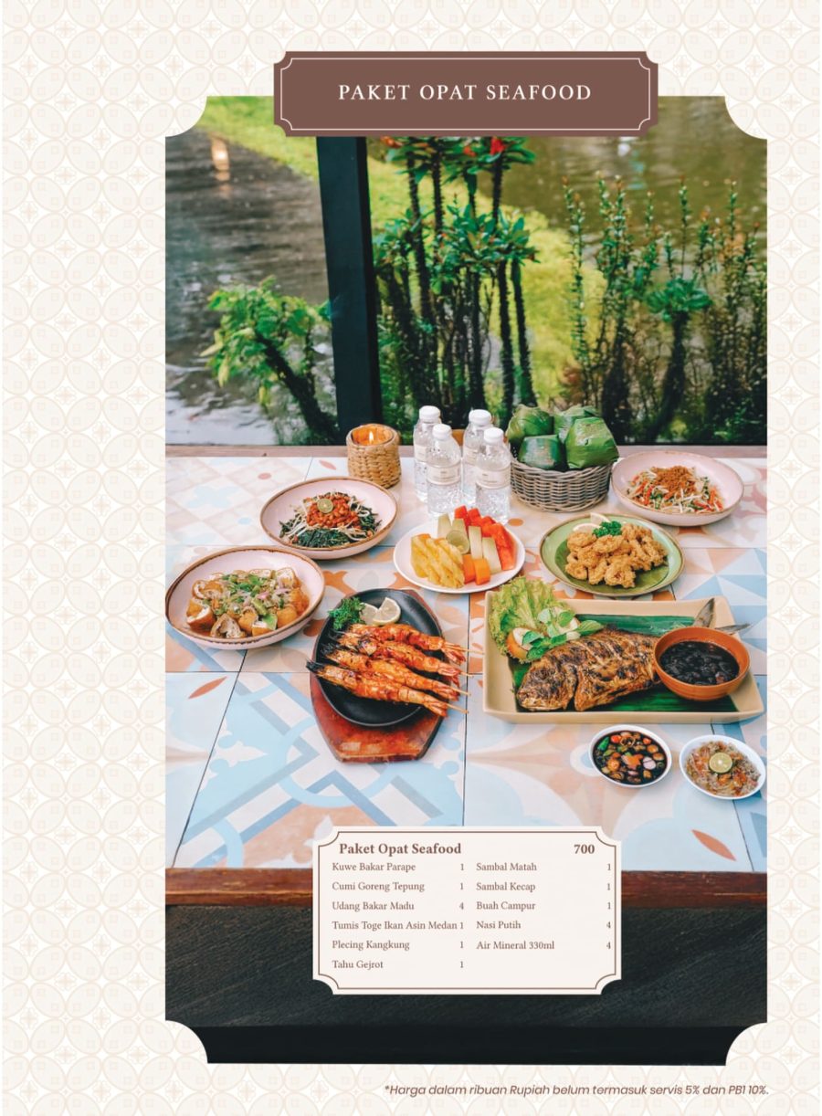 Menu Paket – Talaga Sampireun